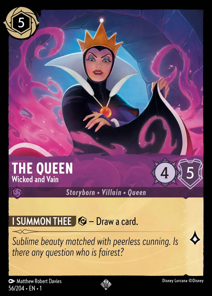 The Queen - Wicked and Vain | Lorcana Cards | Dreamborn.ink