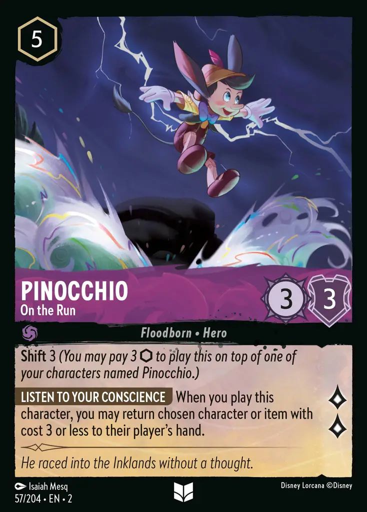 Pinocchio - On the Run | Lorcana Cards | Dreamborn.ink