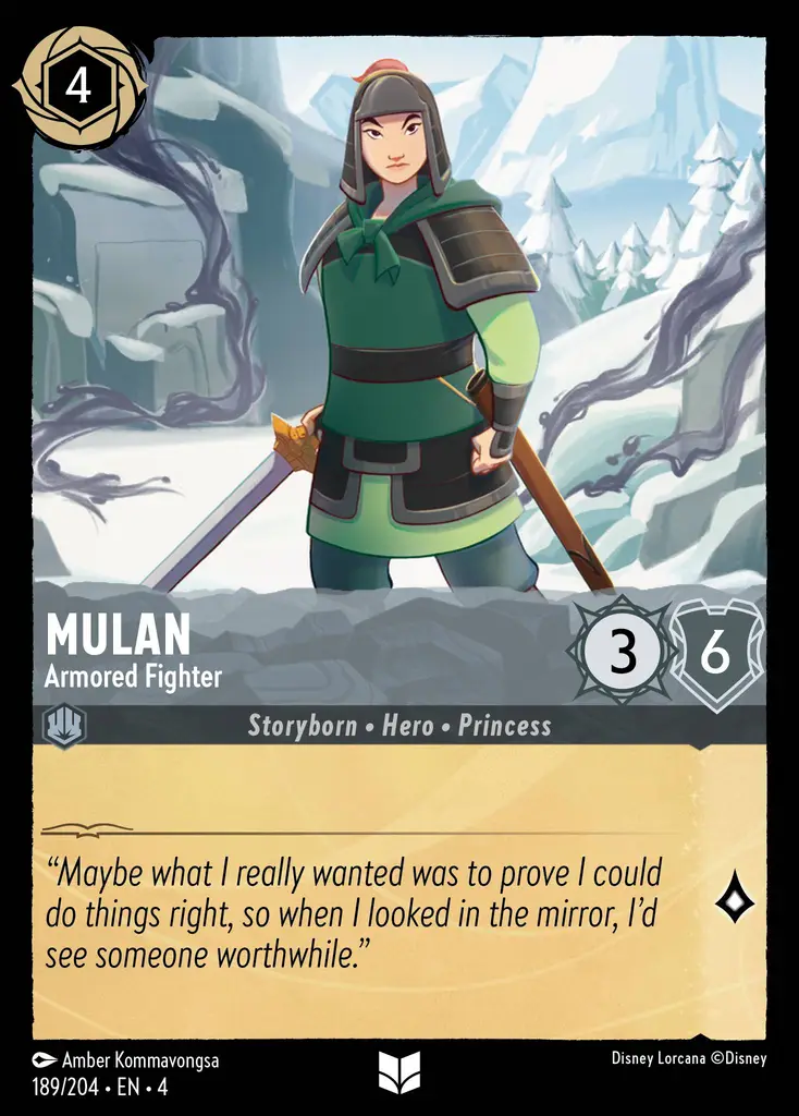 Mulan - Armored Fighter | Lorcana Cards | Dreamborn.ink
