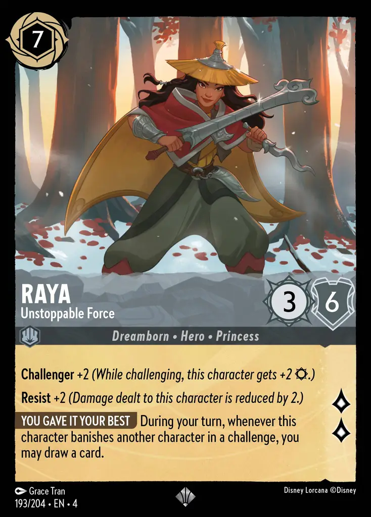 Raya Lorcana Cards Dreamborn ink