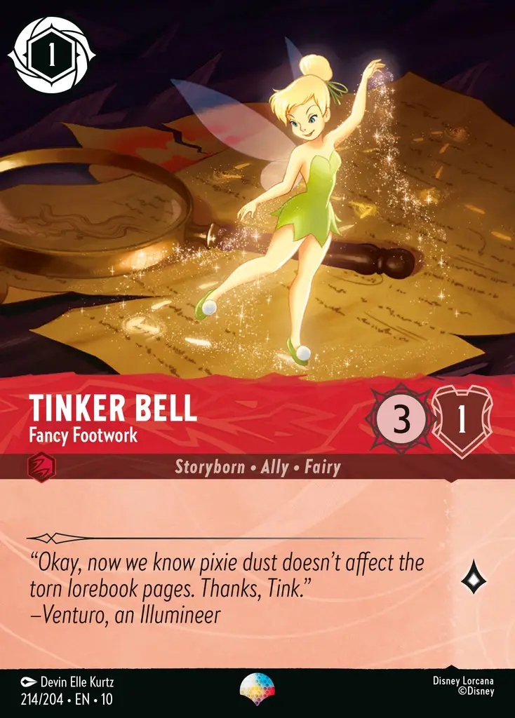 Tinker Bell - Fancy Footwork | Lorcana Cards | Dreamborn.ink