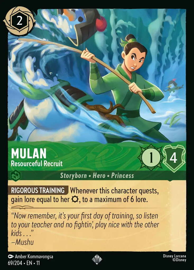 Mulan - Resourceful Recruit | Lorcana Cards | Dreamborn.ink