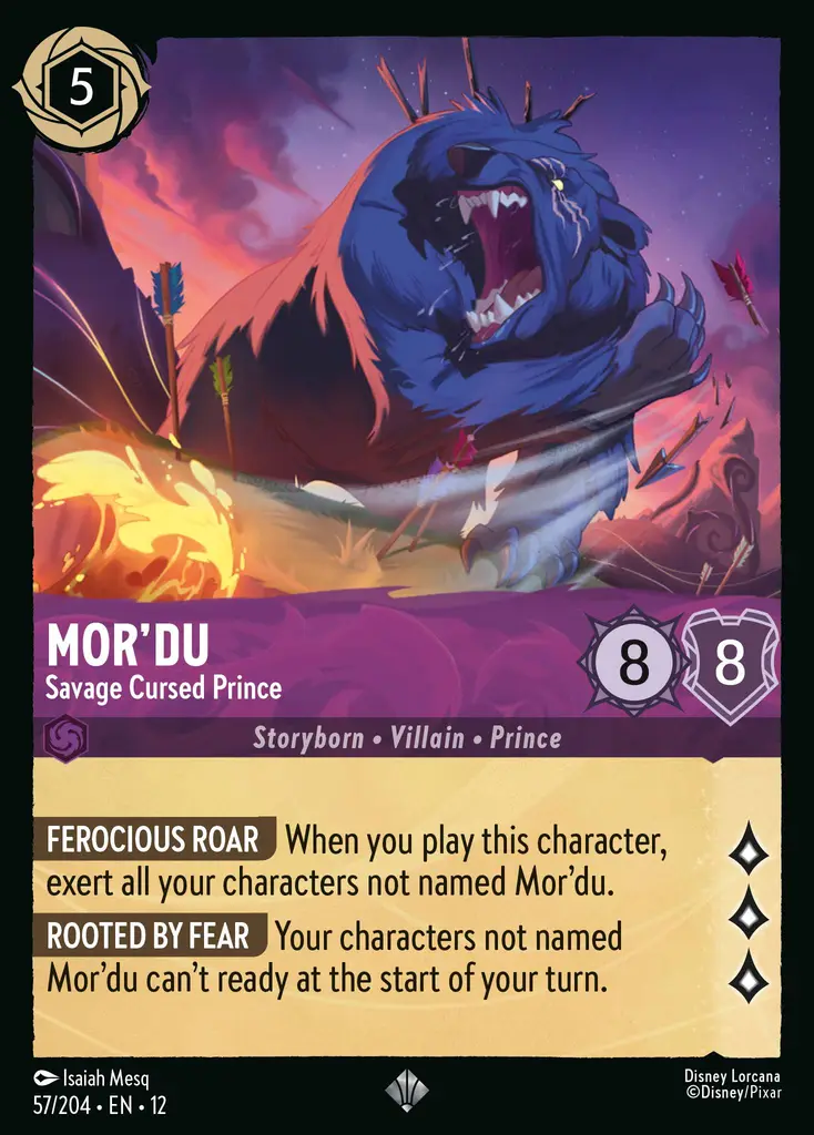 Mor'du - Savage Cursed Prince | Lorcana Cards | Dreamborn.ink