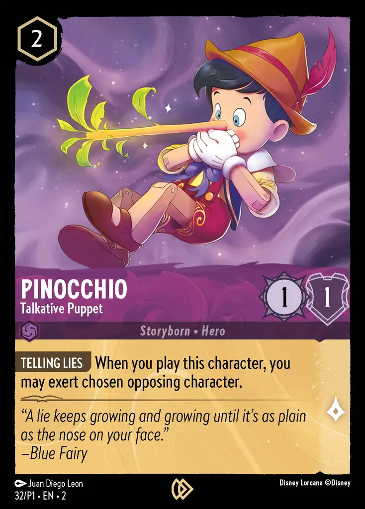 Pinocchio - Talkative Puppet | Lorcana Cards | Dreamborn.ink